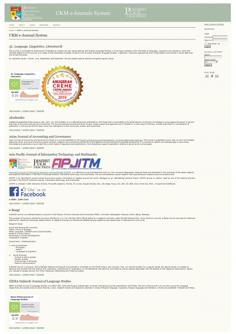 Publication - Universiti Kebangsaan Malaysia - The National University of Malaysia