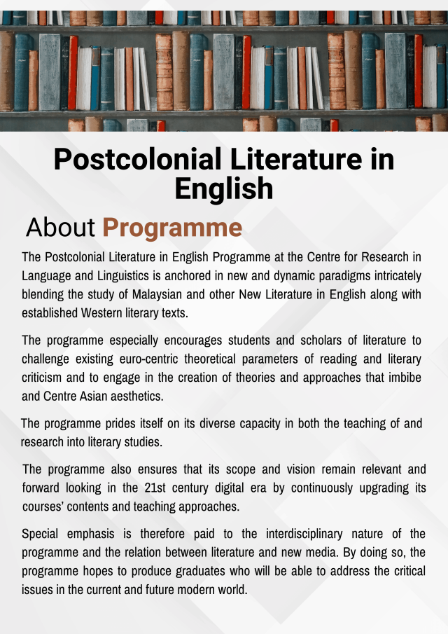 Postcolonial Literature in English