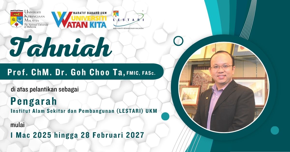 Tahniah, Prof. ChM. Dr. Goh Choo Ta | Pusat Penyelidikan Geotaman (PPG)
