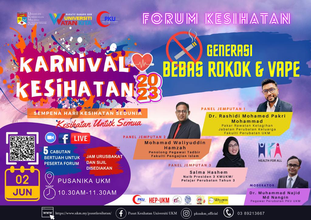 JEMPUTAN KE KARNIVAL KESIHATAN PERINGKAT UKM 2023 | Pusat Kesihatan ...