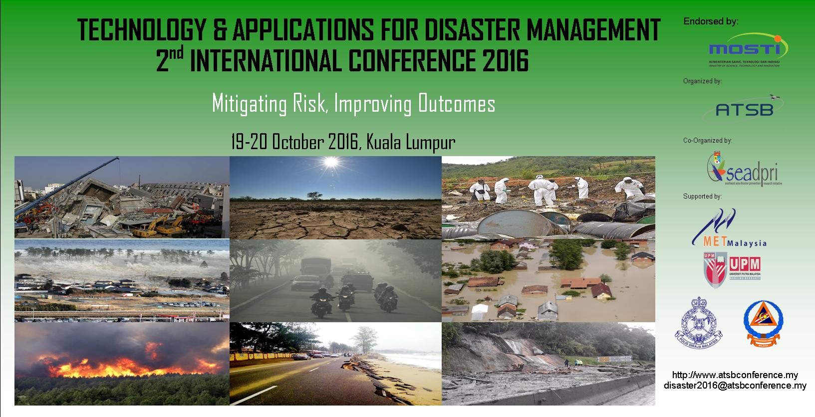 TECHNOLOGY & APPLICATIONS FOR DISASTER MANAGEMENT INTERNATIONAL ...