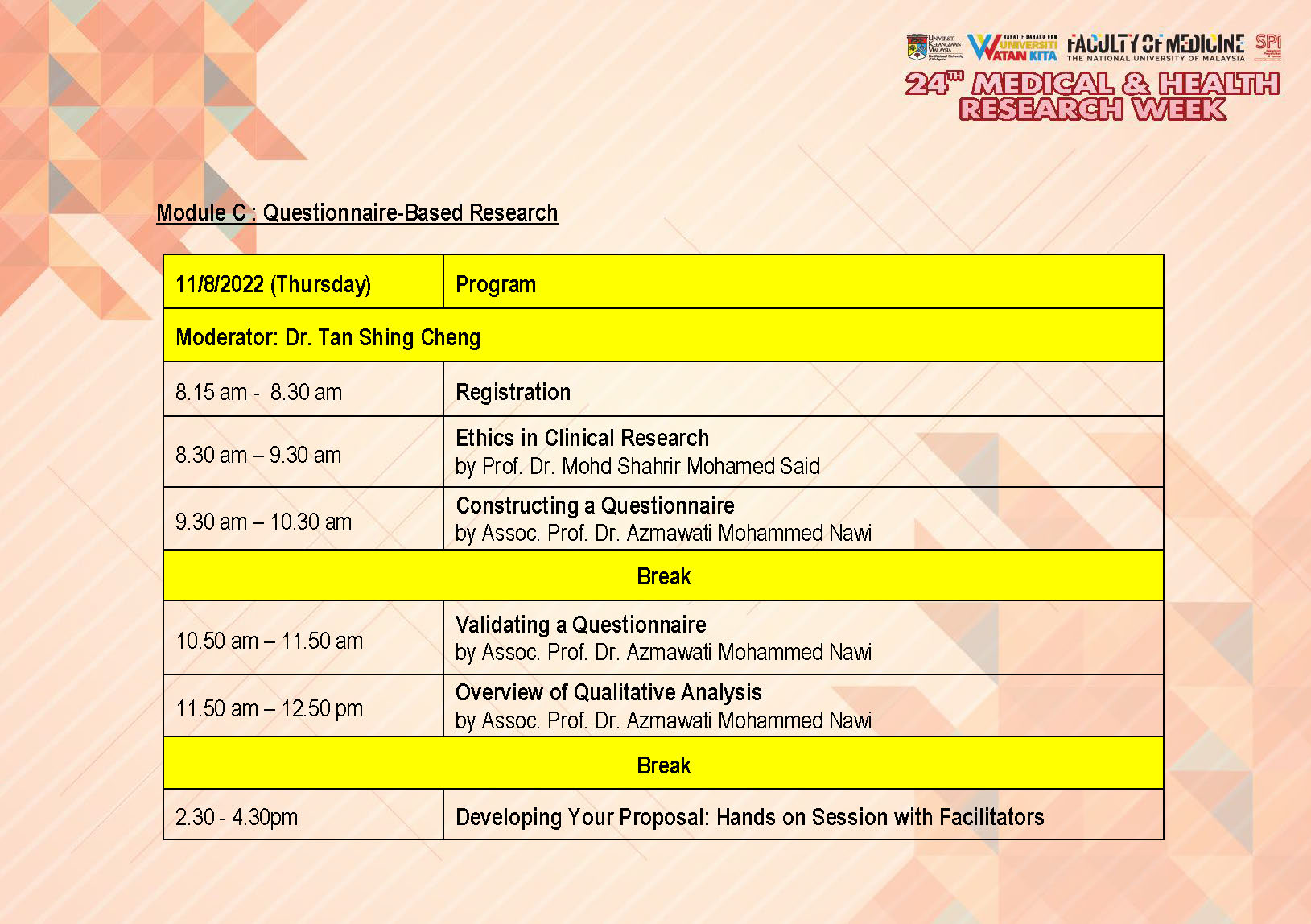 Medical & Health Research Week - Secretariat of Research & Innovation ...