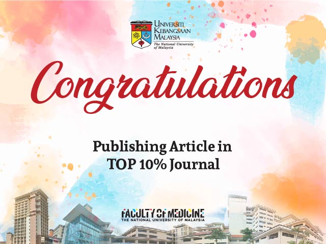 Congratulations on Publishing Article in TOP 10% Journal - Secretariat ...
