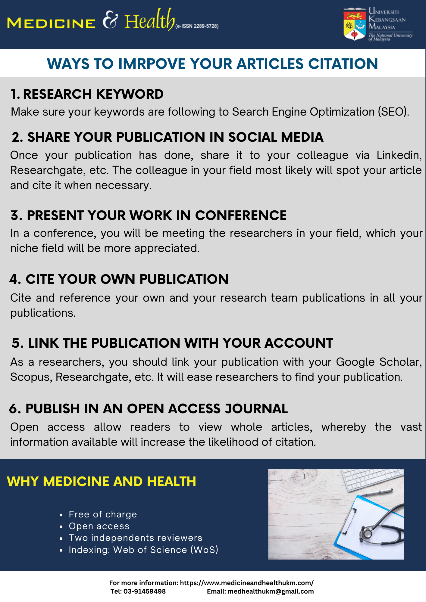 Tips to Improve Article Citation - Secretariat of Research & Innovation ...