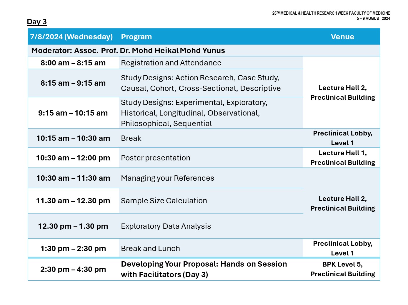 Medical & Health Research Week - Secretariat of Research & Innovation ...