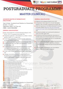 Master (Clinical) - Secretariat of Postgraduate Studies