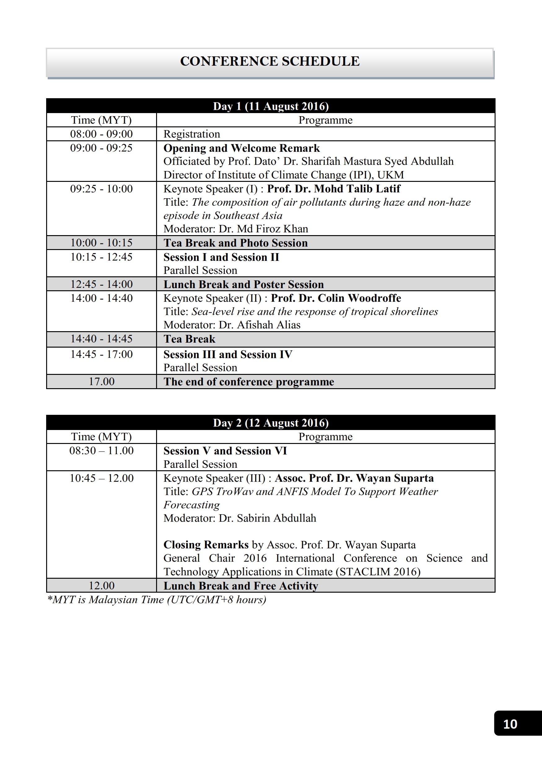 Conference Program
