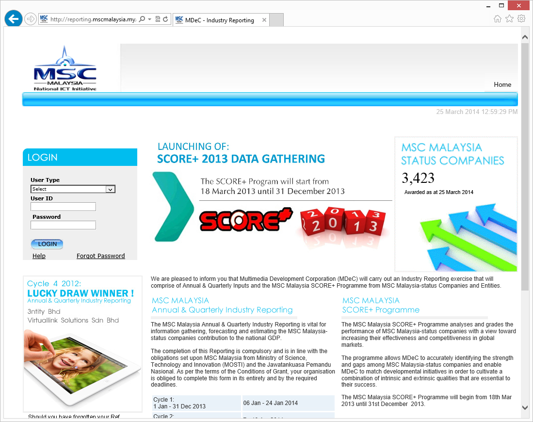 MSC Malaysia Industry Reporting – PUSAT STRATEGI UKM