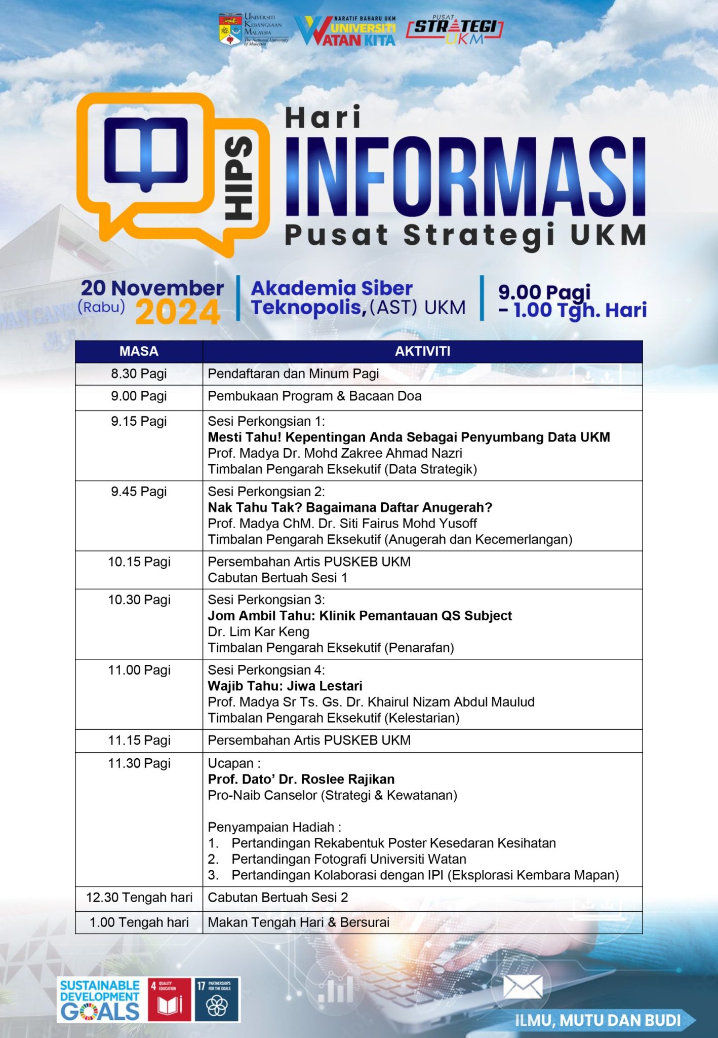 Jemputan Ke Hari Informasi Pusat Strategi UKM (HIPS) – Pusat Strategi UKM