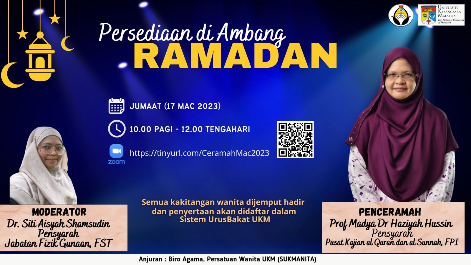 Jemputan Menghadiri Ceramah Agama : “Persediaan Di Ambang Ramadan ...
