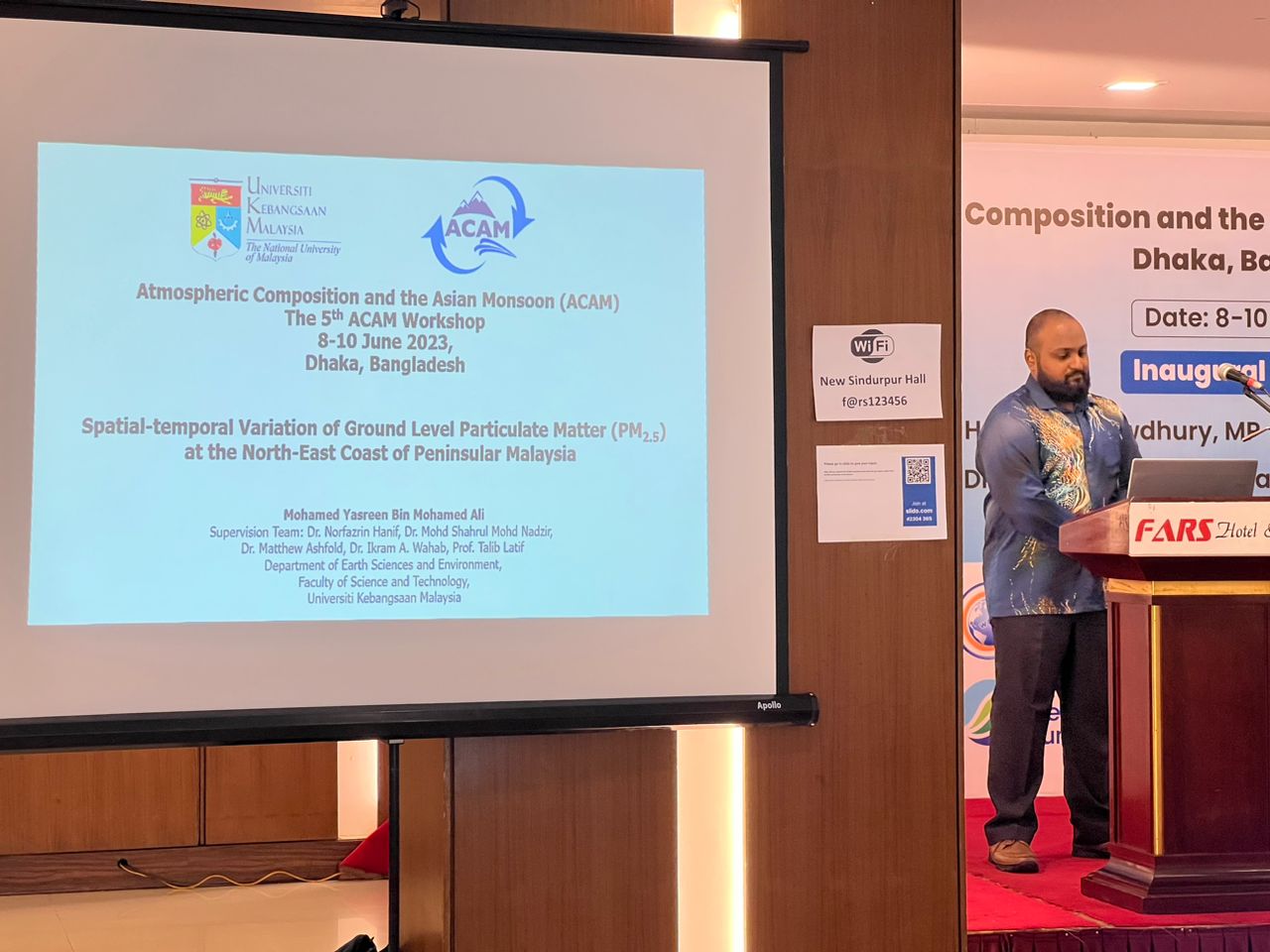 Our team at Atmospheric Composition and the Asian Monsoon (ACAM) Workshop | Mohd Talib Latif