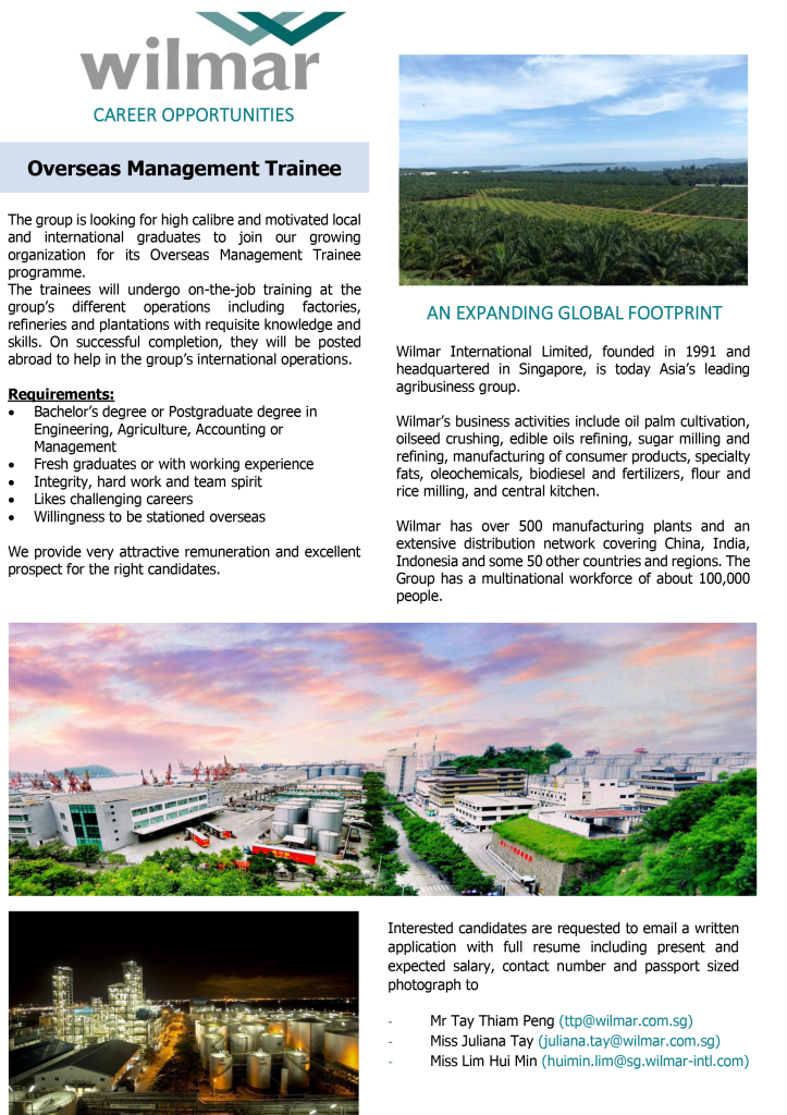 Wilmar International Plantation Palm Oil Magazine Wilmar Launches