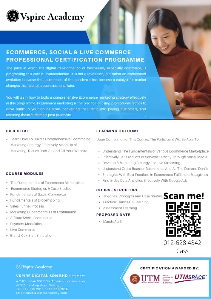 Ecommerce, Social & Live Commerce Professional Certification Programme ...