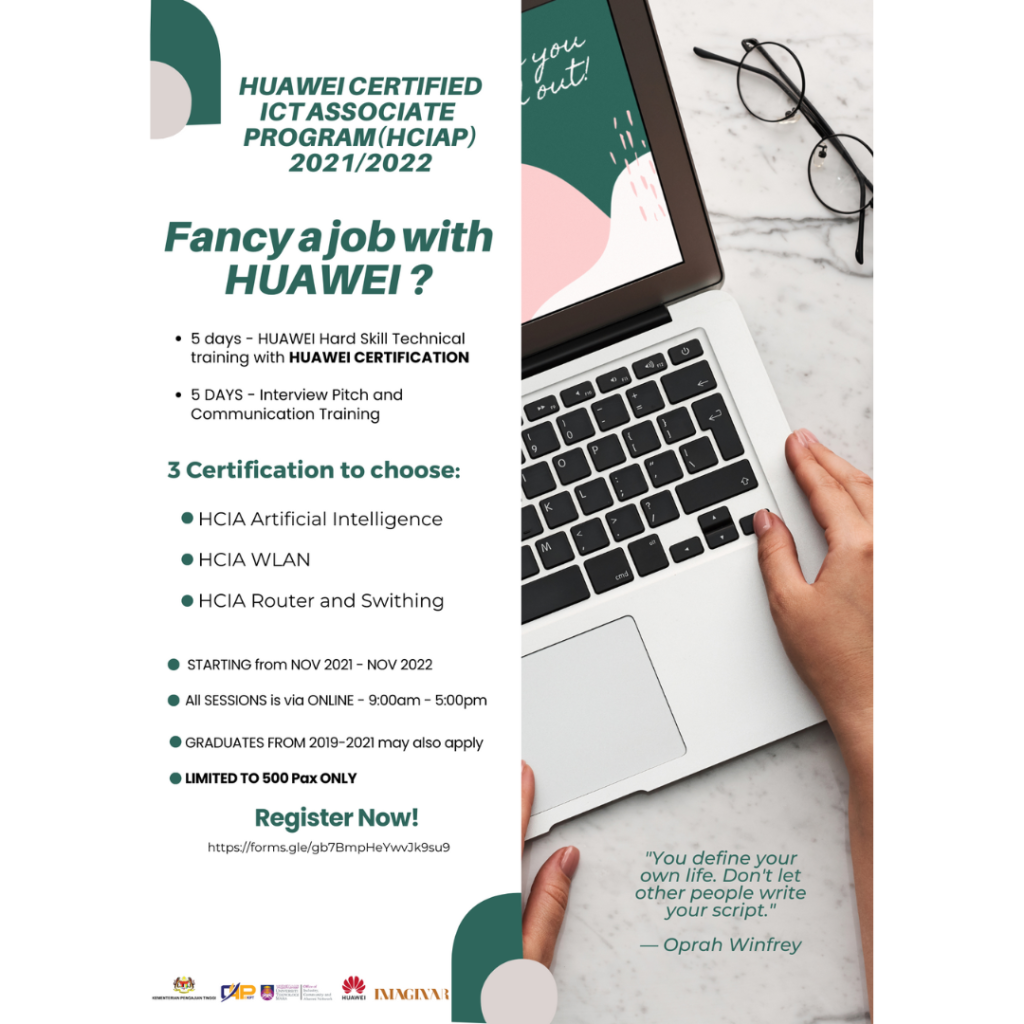 KPT-CAP Huawei Certified ICT Associate Program | PUSAT PEMBANGUNAN ...