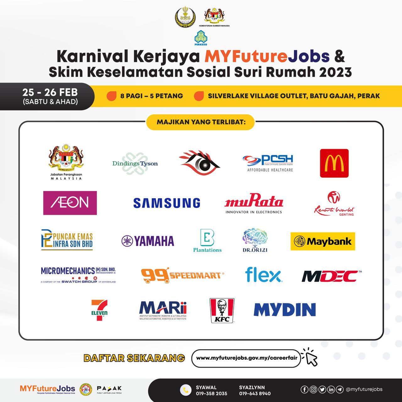 Karnival Kerjaya MYFutureJobs & Skim Keselamatan Sosial Suri Rumah 2023 | PUSAT PEMBANGUNAN ...