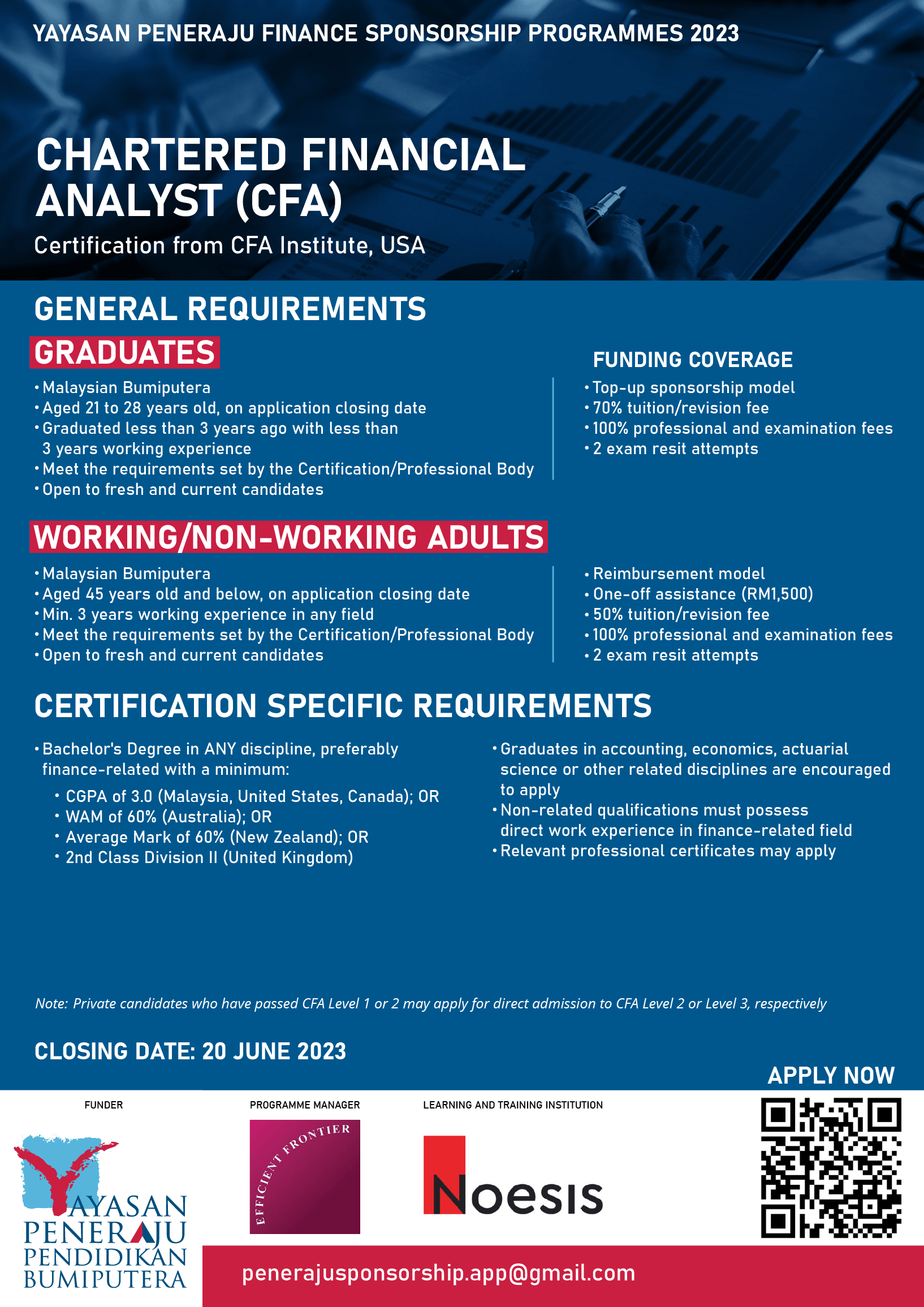 Yayasan Peneraju Sponsorship Programmes – Finance Services Programmes ...