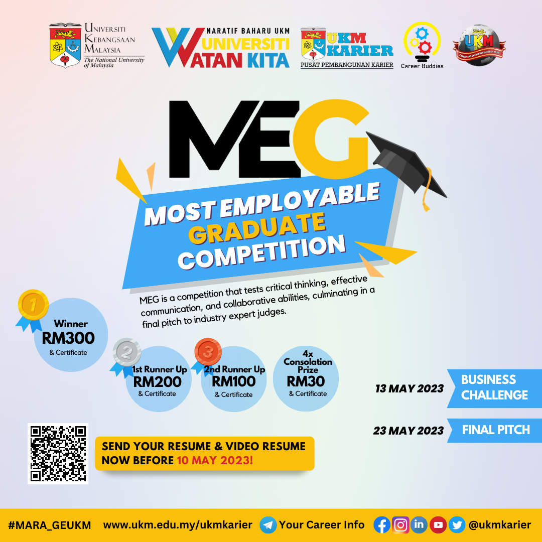 PERTANDINGAN MOST EMPLOYABLE GRADUATE (MEG) 2023 | PUSAT PEMBANGUNAN ...