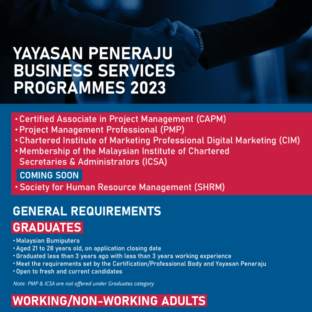 Yayasan Peneraju Sponsorship Programmes – Business Services Programmes ...