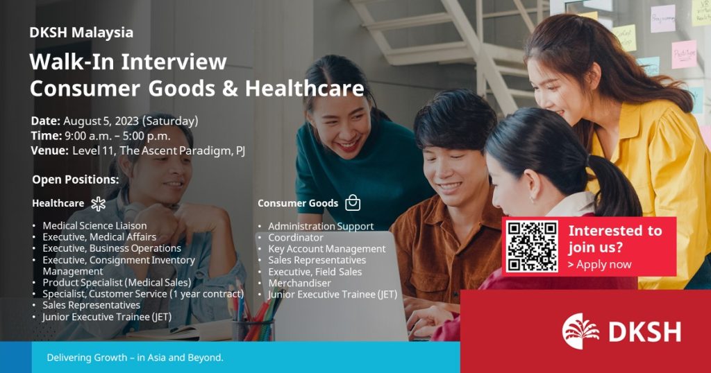 Walk-In Interview at DKSH Malaysia | PUSAT PEMBANGUNAN KARIER UKM / UKM CAREER ADVANCEMENT CENTRE