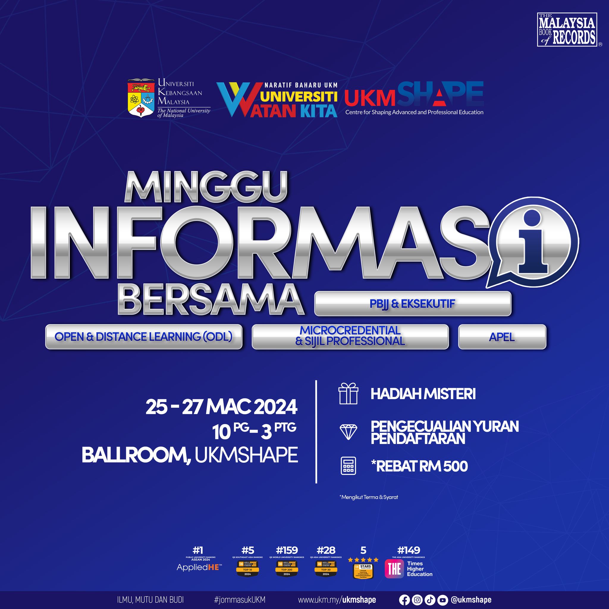 Minggu Informasi Bersama PBJJ & Eksekutif, Pembelajaran Terbuka & Jarak ...