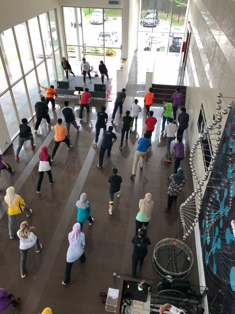 Aerobics Session in UMBI | UKM Medical Molecular Biology Institute