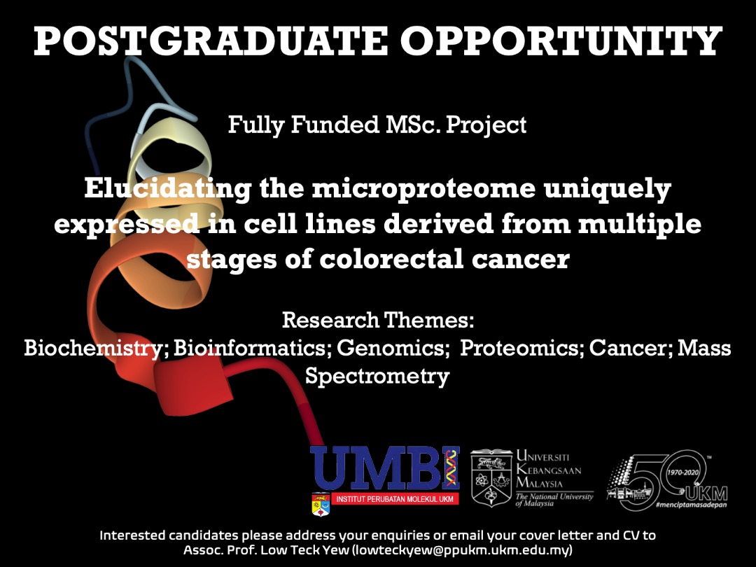 Vacancies for Postgraduate Study | UKM Medical Molecular Biology Institute