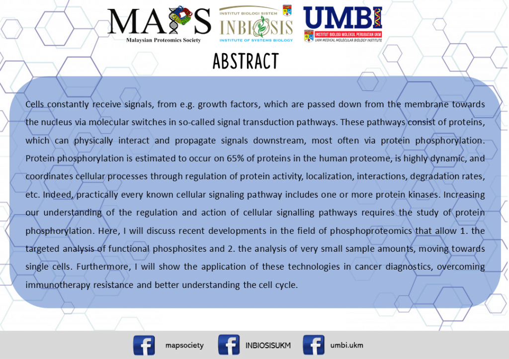 MAPS-INBIOSIS-UMBI Proteomics Webinar 2021 | UKM Medical Molecular ...