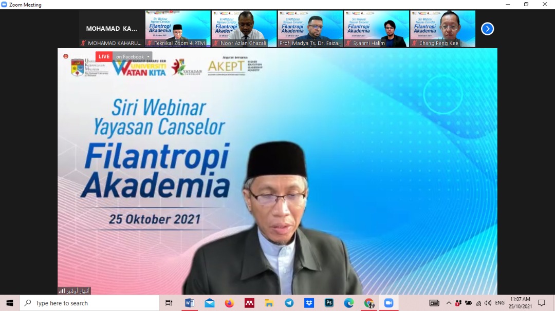 SIRI WEBINAR YAYASAN CANSELOR FILANTROPI AKADEMIA | Yayasan Canselor